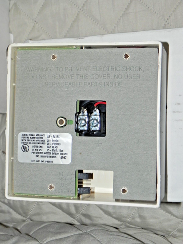 Wheelock AS-2415C Fire Alarm Horn Strobe - With Mounting Bracket ...