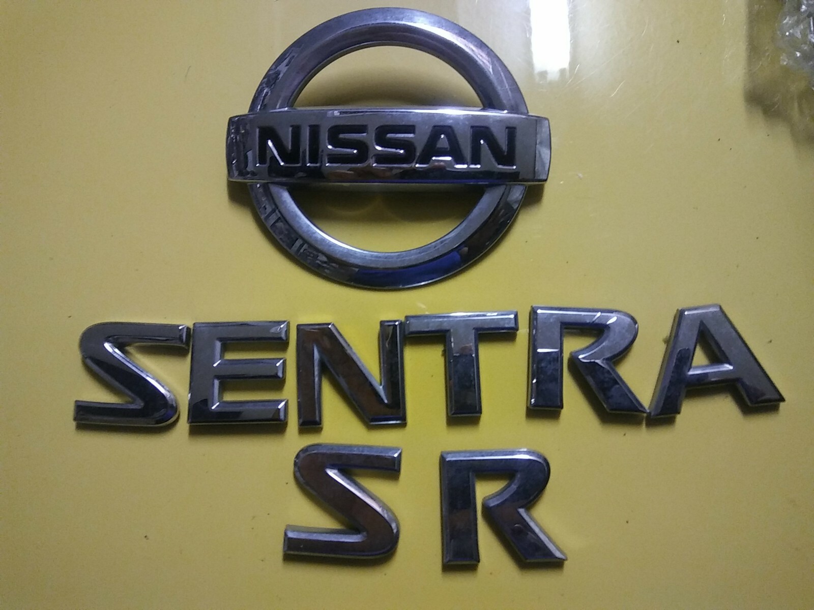 NISSAN SENTRA SR CHROME LETTERING 2007-12 EMBLEMS WITH LOGO | eBay