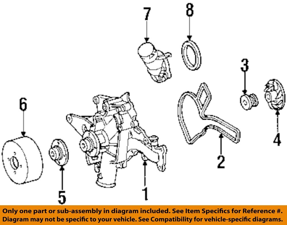 MERCEDES OEM 98-11 C240 Cooling Water Pump-Water Pump Gasket 1122010080 ...