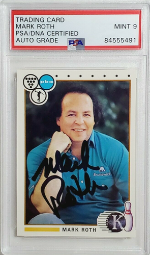 1990 Kingpins PBA #80 Mark Roth Signed Rookie Card Autograph RC PSA 9 ...