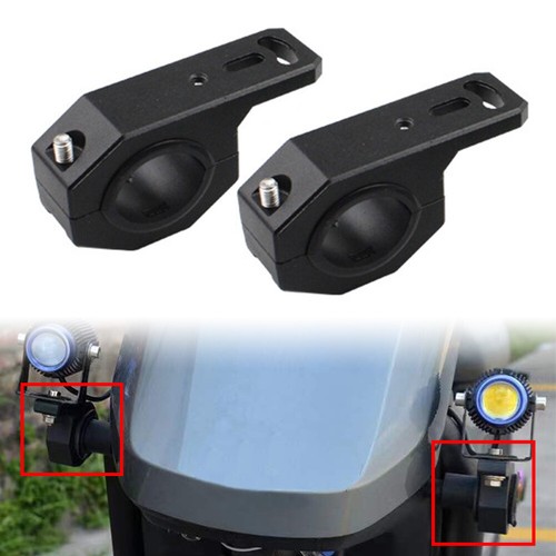 LED Headlight Tube Light Bracket Clamp Mount Kit Anti-Collision Holder ...