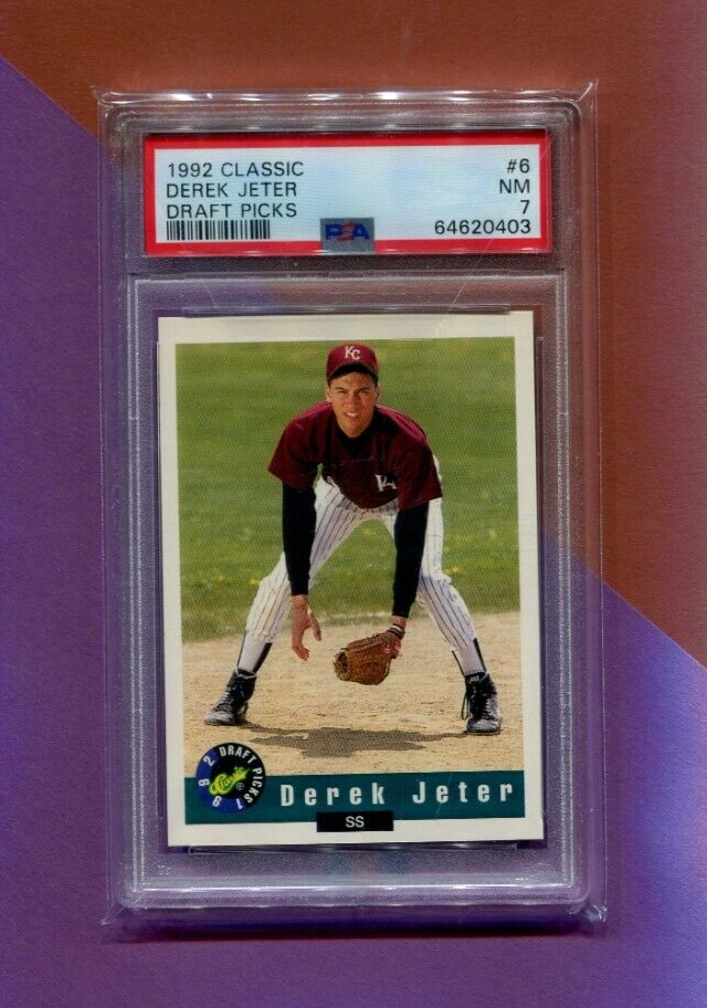 DEREK JETER NEW YORK YANKEES 1992 CLASSIC DRAFT PICKS ROOKIE CARD #6 ...