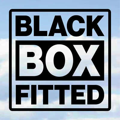 Black Box Fitted V2 Funny Car Stickers Decals Young Driver Bumper ...