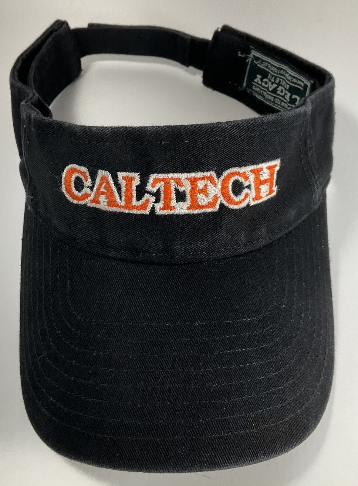 CALTECH University Black Visor Adjustable Hat Pasadena CA Legacy ...