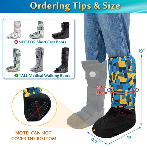 Walking Boot Cover Medical Fracture Foot Cast Cover Orthopedic Walking ...