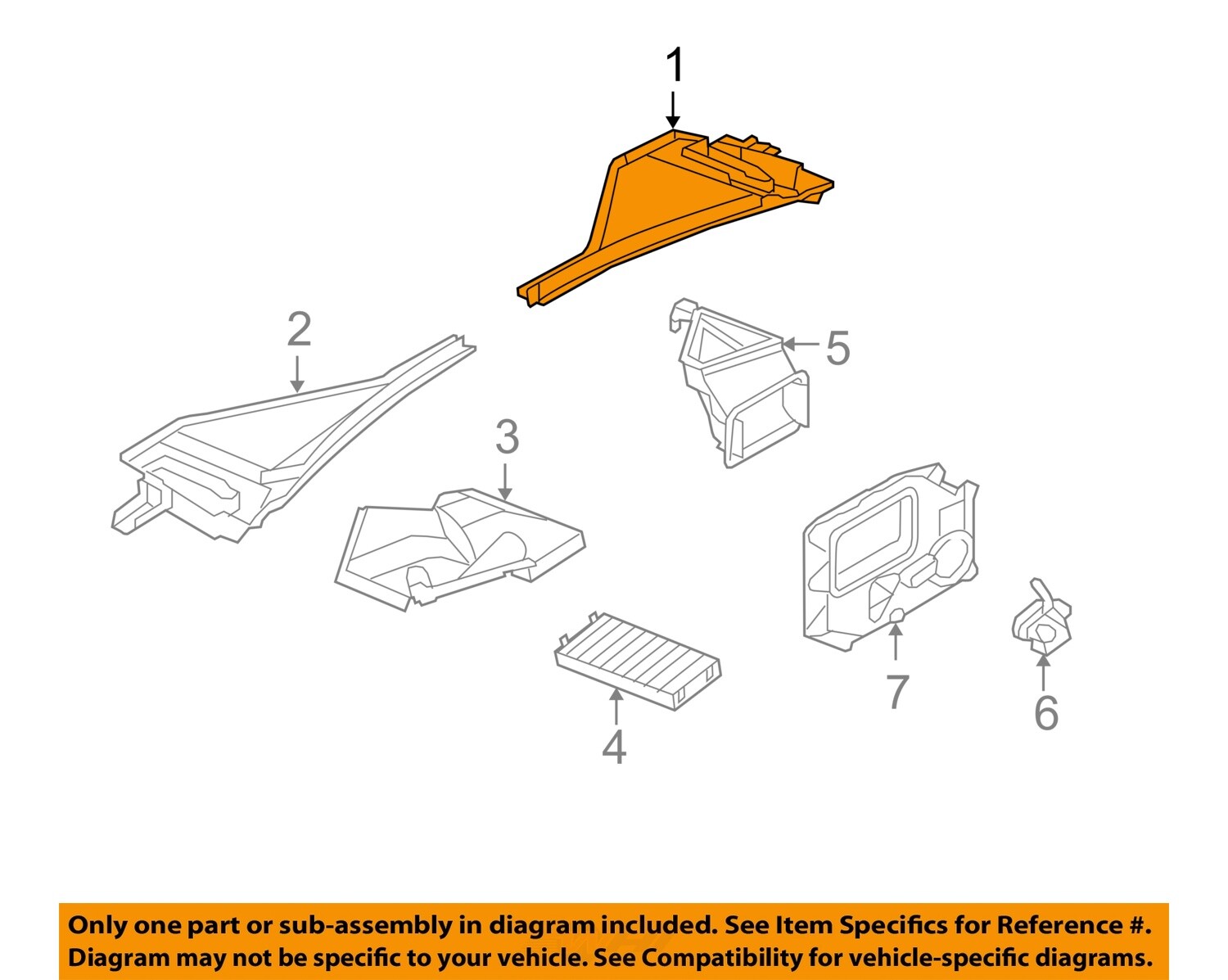 Genuine BMW OEM 64316945584 Cover Housing Microfilter Right for sale ...