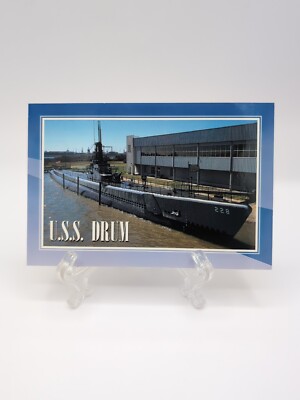 Mobile Alabama USS Drum SS228 WW2 Submarine Ship Military Postcard ...