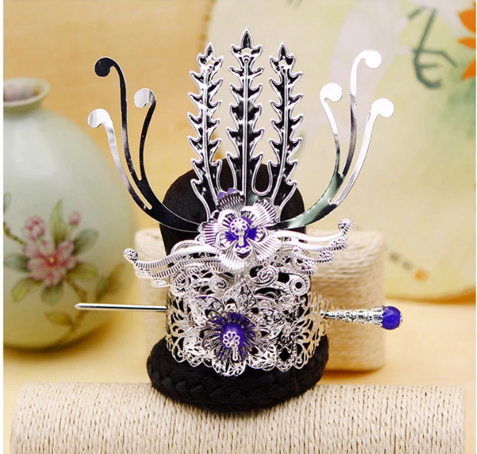 Chinese Ancient Emperor Hair Crown Cosplay King Warrior Headdress Head ...