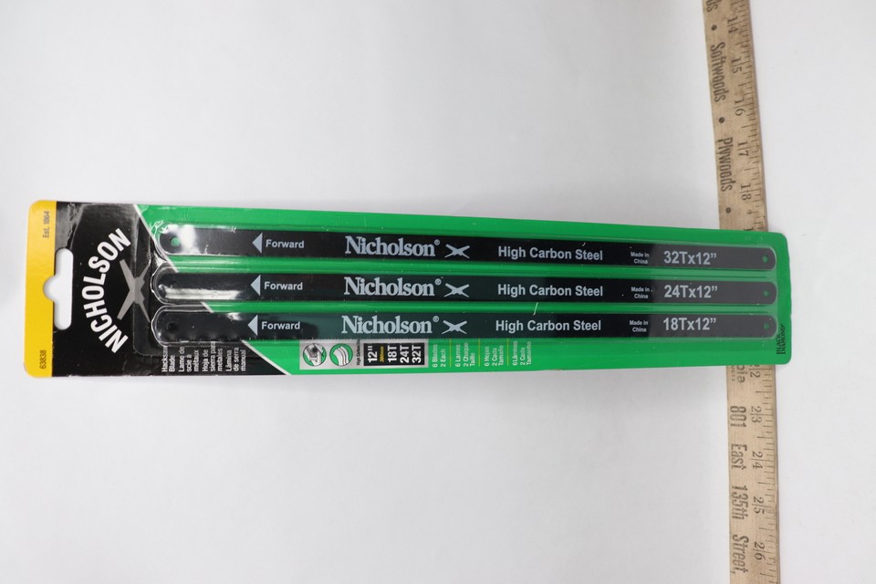(6-Pk) Nicholson Hacksaw Blade Carbon Steel 12" 63838 | eBay