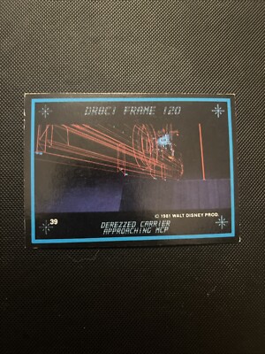 1981 Tron trading cards don russ walt disney card #39 | eBay