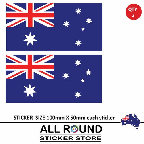 2 X Australian Flag Decal sticker JDM drift rally road racing car ...