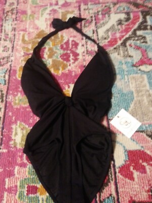 NEW NWT classic black womens Small Cyn & Luca one piece swimsuit ...