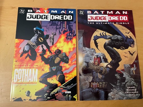Batman Judge Dredd Vendetta In Gotham & Ultimate Riddle Mignola DC | eBay