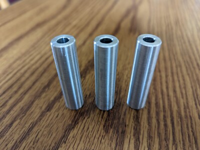 Aluminum Bushing, standoff, spacer. 1/2 OD, 1/4" ID, 2" LONG. 3 pieces ...