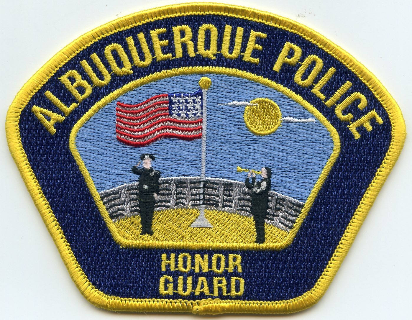 ALBUQUERQUE NEW MEXICO NM HONOR GUARD Yellow POLICE PATCH | eBay