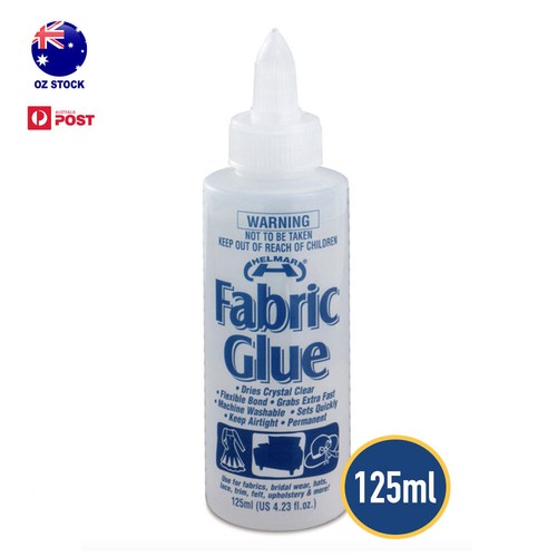 Helmar Fabric Multi-Purpose Glue Machine Washable Quick Set - 125ml for ...