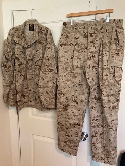 USMC UNIFORM - MCCUU - DESERT MARPAT - LARGE REGULAR | eBay