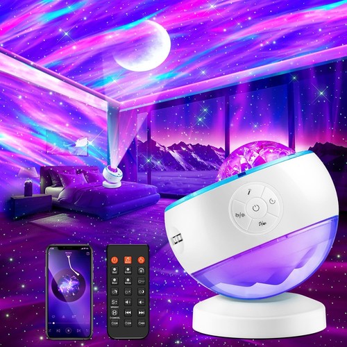 One Fire Galaxy Projector Star 16 Colour Moon Galaxy Light 15 White ...
