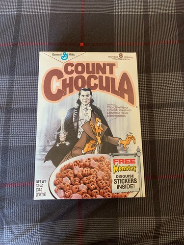 Count Chocula Cereal General Mills Cereal Box Bela Lugosi 1987 Sealed ...