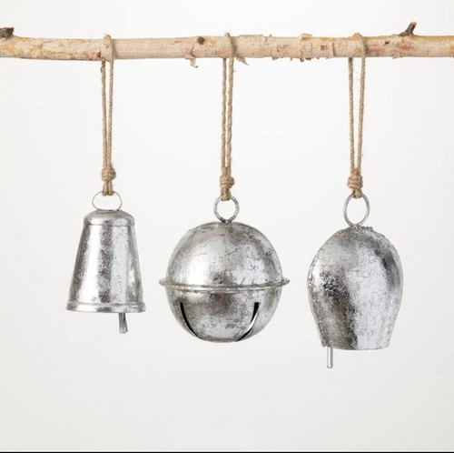 Set of 3 Retro Metal Unique Bells Rustic for Party Decoration ...
