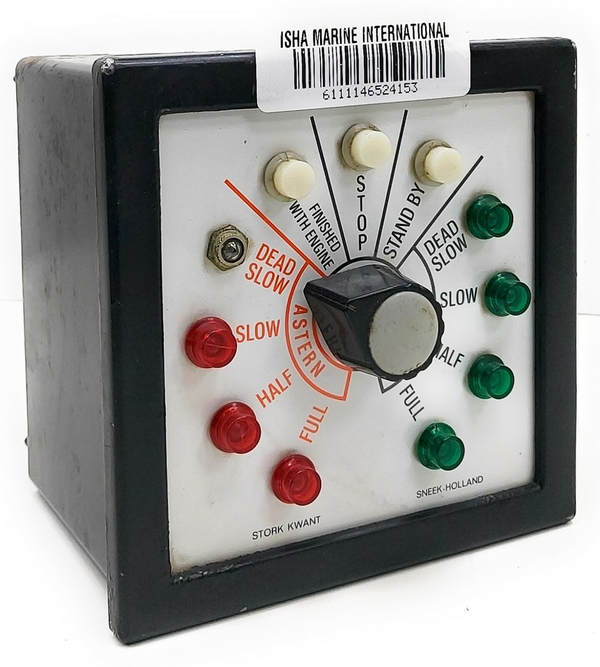 Stork Kwant Engine Telegraph System Marine Ship Bridge to Engine Room ...