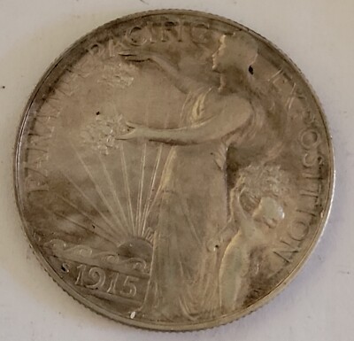 1915 S Panama Pacific Silver Commemorative Half Dollar ~ Pan Pac ...