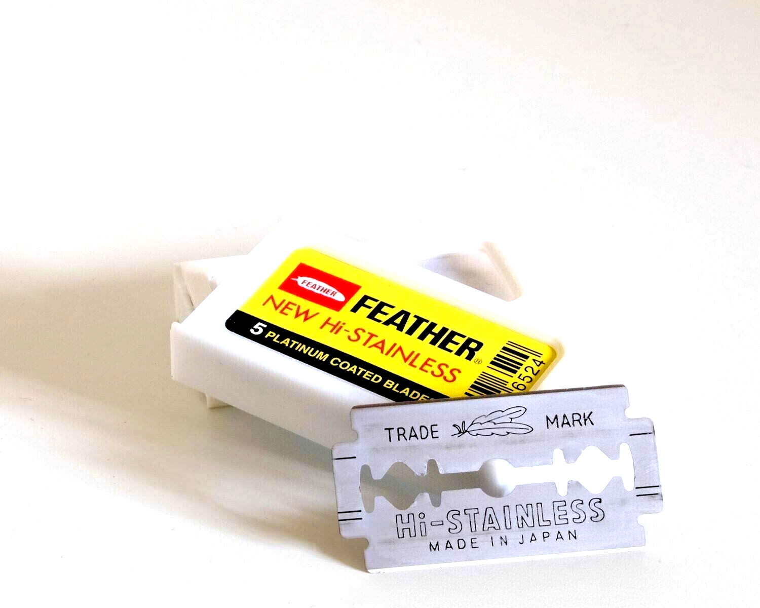 50 Feather Shaving Razor Blades Stainless Double Edge Original Made in ...