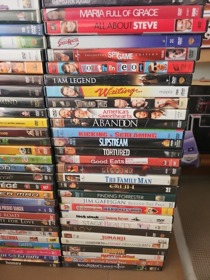 Lot of 65+ vintage Estate Sale DVD collection Classic dvds! MOVIES Trl8 ...