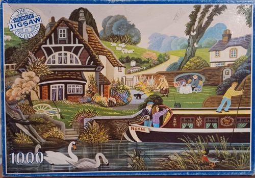 WH Smith 1000pc A Holiday on the River J Stockdale 1996 Jigsaw Puzzle ...