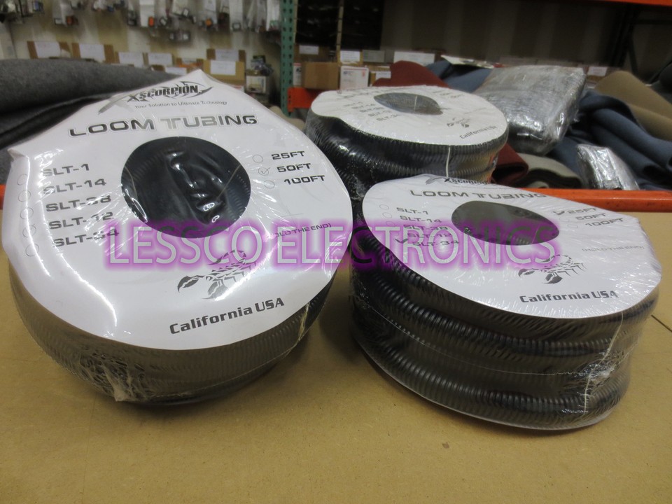 25 Feet 3/4" Wire Split Loom HD Convulted Tubing Polyethylene Wire Loom ...