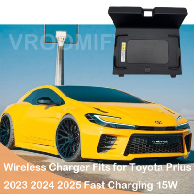 Wireless Charger Fits for Toyota Prius 2023 2024 2025 Fast Charging 15W ...