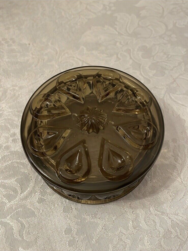 Weishar Moon & Star Glass Trinket Box Smoke | eBay