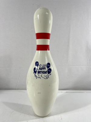 AMF Blue Balloons Happy Birthday Bowling Pin Full Regulation Size | eBay