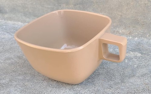 Vintage Brookpark Modern Design Melmac Square Coffee Cups Brown | eBay