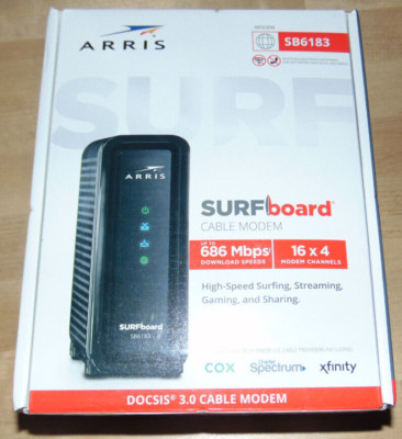 Arris Surfboard SB6183 Cable Modem 686 mbps Internet Xfinity 16x4 ...