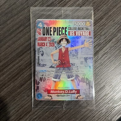 One Piece College Basketball US Voyage Monkey D. Luffy Promo Card 2026 ...
