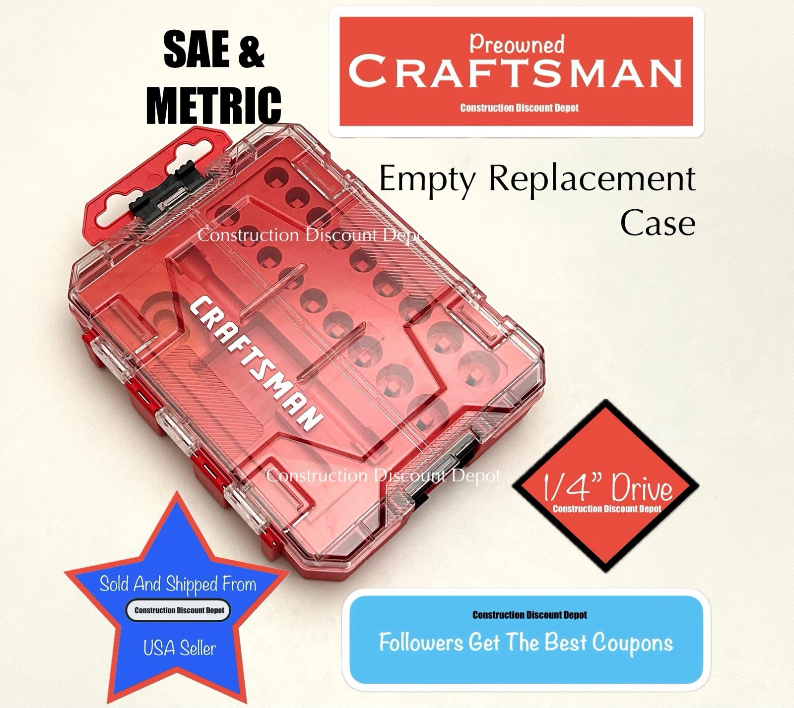 New CRAFTSMAN Compatible VERSASTACK Toolbox W/Removable Tray 1/4 ...