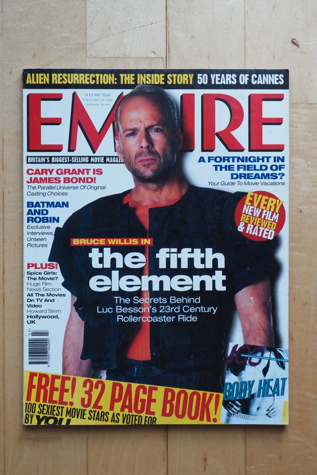 Empire Magazine July 1997. Films, Movies, The Fifth Element, Bruce ...