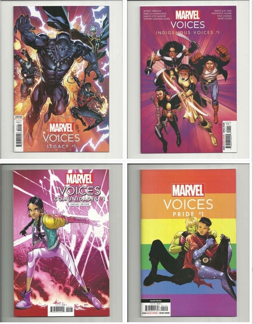 MARVEL VOICES 4 BOOK LOT (2020) Marvel Comics 1st Somnus & Galura *NM ...
