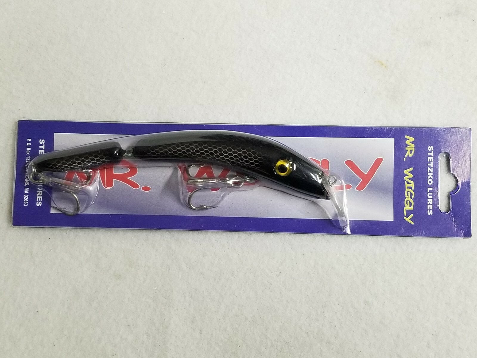 Tony Stetzko Sm. Mr Wiggly Black Scale Salt Surf Lure 1 oz. NOS 5.75 ...
