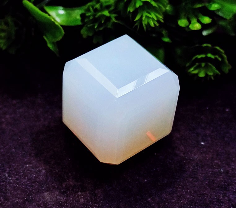 Australian Blue Fire Opalite Cube Cut 152.40Ct Certified Gemstone With ...