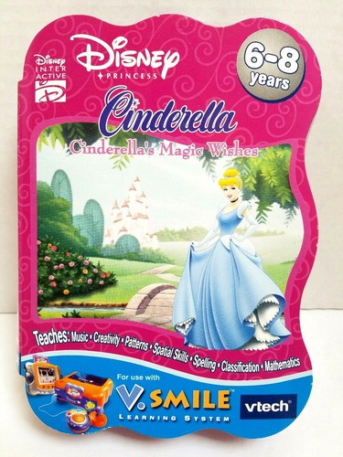 VTech VSmile Cinderella Magic Wishes Game Disney Princess Smartridge ...