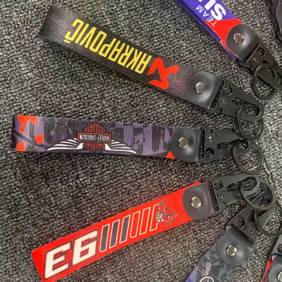 Variety of Motorcycle Keyring MotoGP Motocross Car keychain wrist strap ...