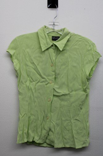 Light Green Button-up Blouse, NY & CO, Small | eBay