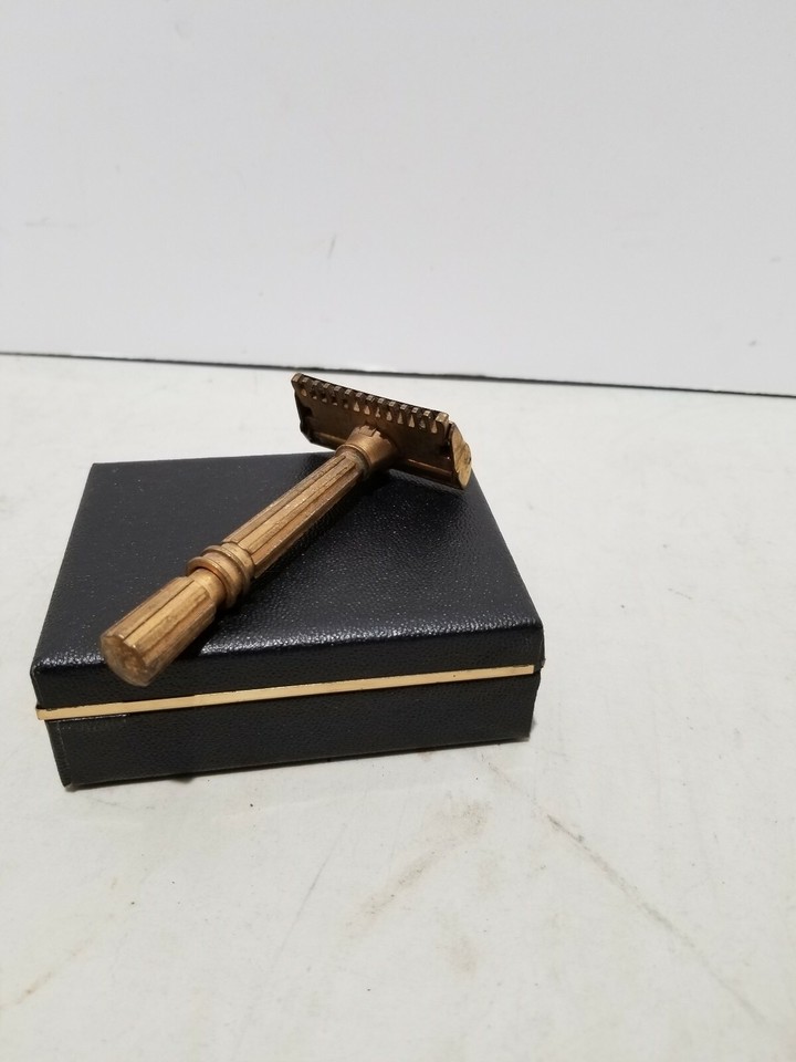 Vintage Gem Micromatic Solid Brass Razor | eBay