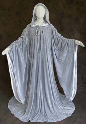 Long Sleeve Hooded Robe Wizard Cloak Dumbledore Gandalf Hobbit Harry ...