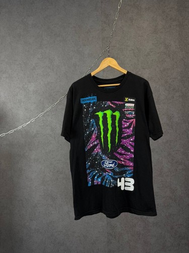 Block 43 monster energy Ford raxing overprinted tee | eBay