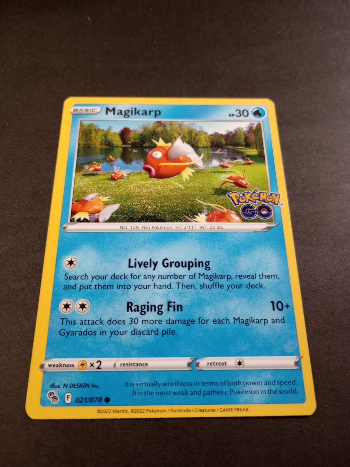 Pokemon Go Magikarp Common Card 021/078 NM | eBay