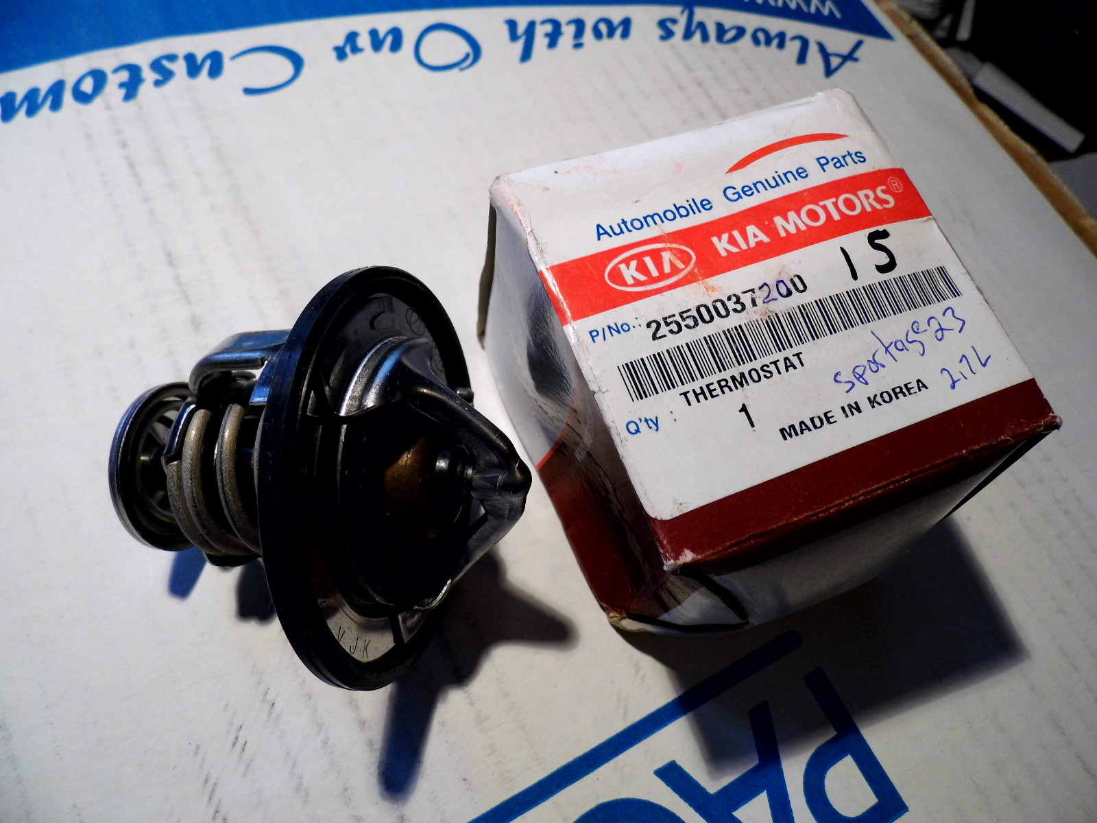 OEM KIA ENGINE THERMOSTAT 2550037200 SPORTAGE 2.7L | eBay