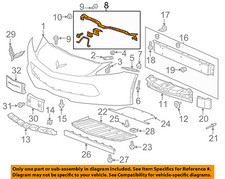 Chevrolet GM OEM 14-15 Corvette Front Bumper Grille-upper Retainer ...